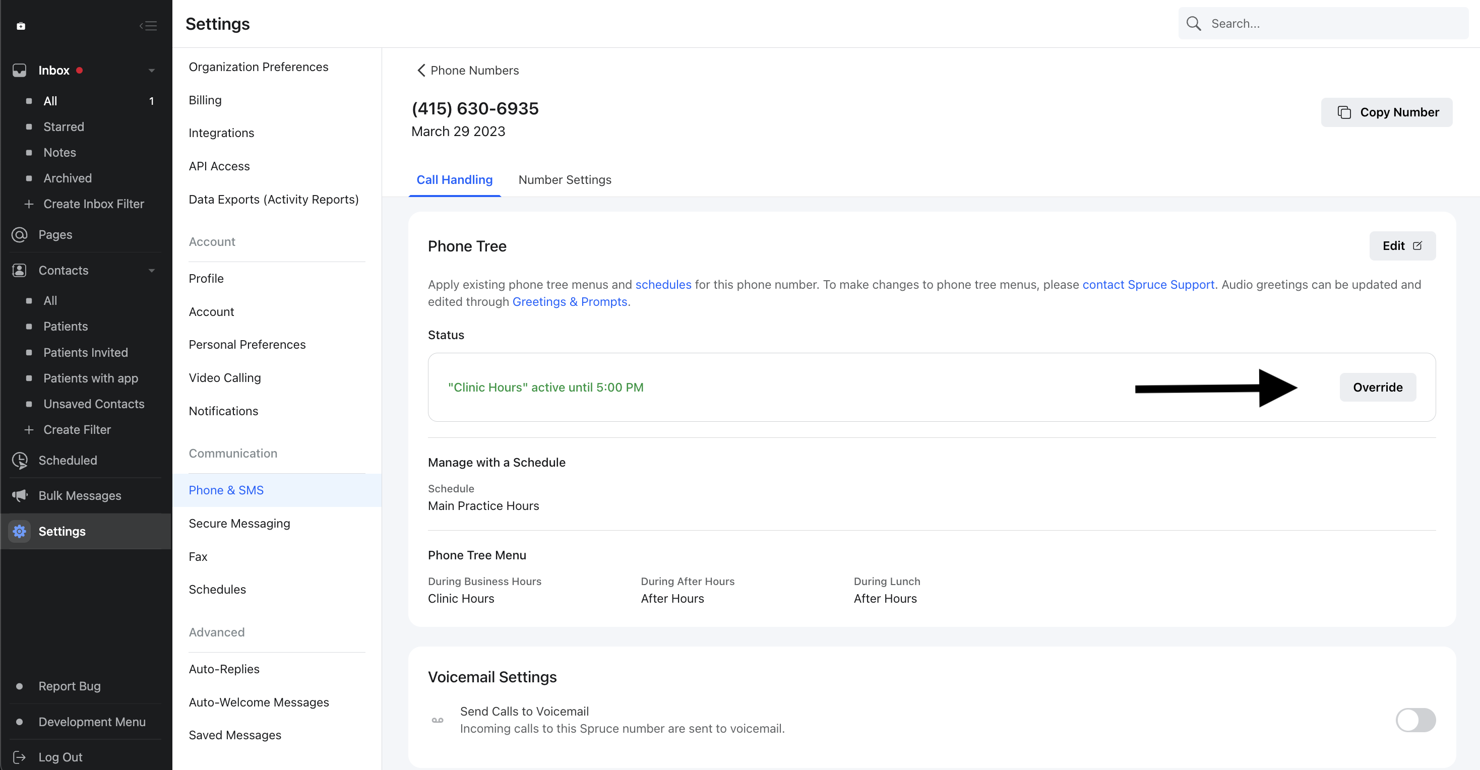 Schedules – Spruce Health